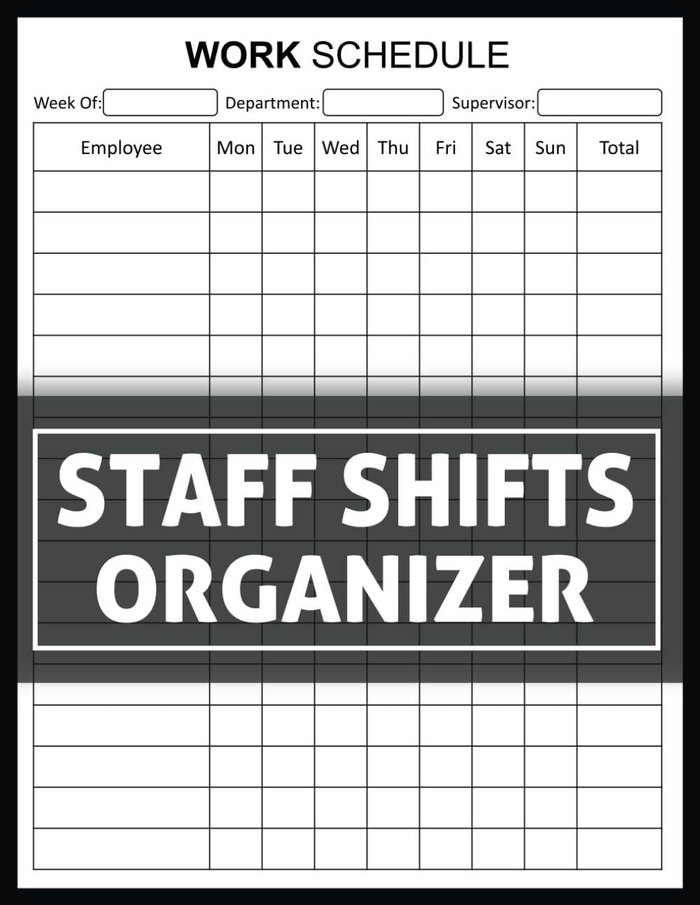 Amazon.com: Staff Shifts Organizer: Time Sheets For Employees Weekly ...