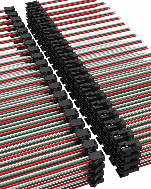 Snapklik.com : VANDESAIL LED Strip Connectors 3 Pin Connector JST SM ...