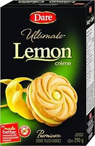 Dare Ultimate Lemon Crème Flavoured Cookies (2) Box Bundle (290g per ...