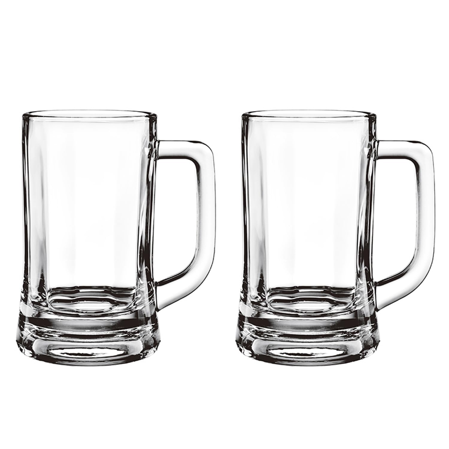 Amazon.com | TUSAPAM Classic Glass Beer Mugs Set - Beer Mugs with ...