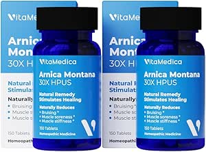 Amazon.com: VitaMedica Arnica Montana 30X Homeopathic Tablets for Bruising Pain and Swelling ...