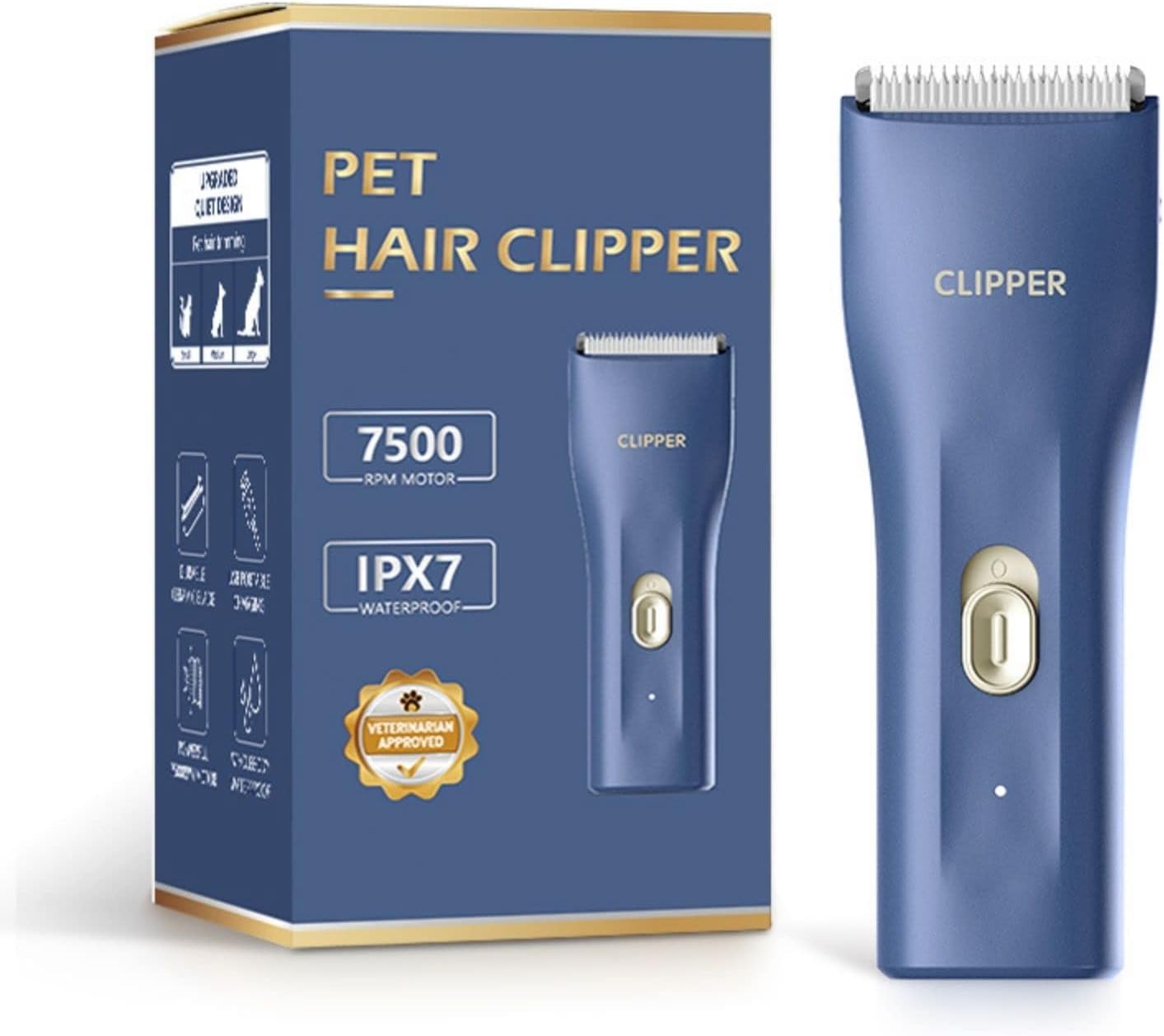 Amazon.com: Dog Cat Home Hair Waterproof Clipper Portable Electric USB ...