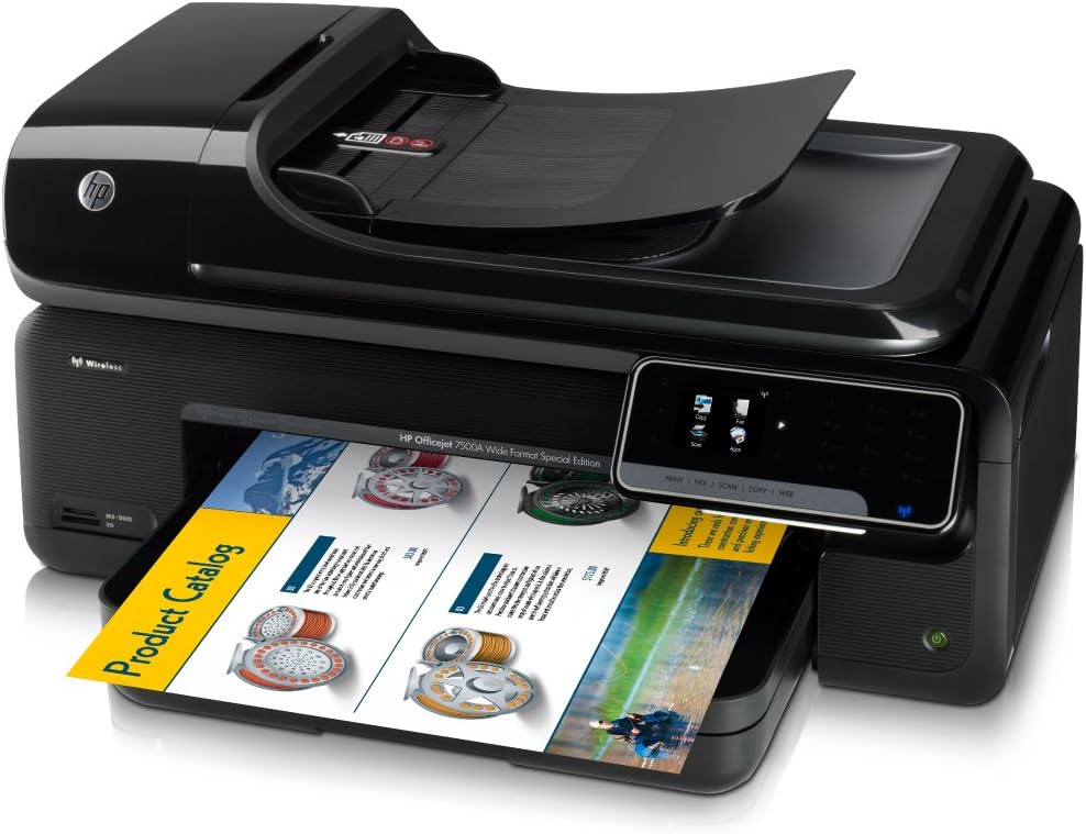 Amazon.co.jp: HP Officejet 7500A・A3インクジェット・無線、有線LAN・ADF・4色独立(黒顔料)・FAX付き ...