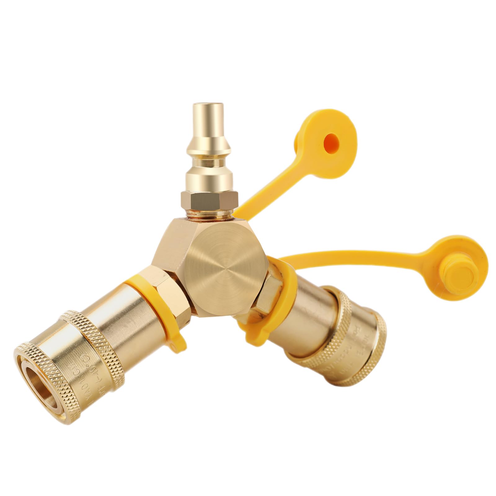 Snapklik.com : FEITON 1/4" Y-Splitter Quick Connect Fitting Propane ...