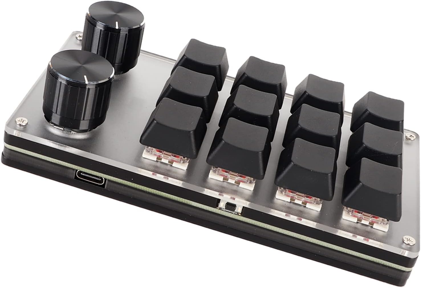 Macro Keyboard USB Mini Keypad One Handed Keyboard, Red Switch Macro ...