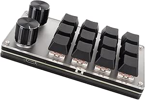 Macro Keyboard USB Mini Keypad One Handed Keyboard, Red Switch Macro ...