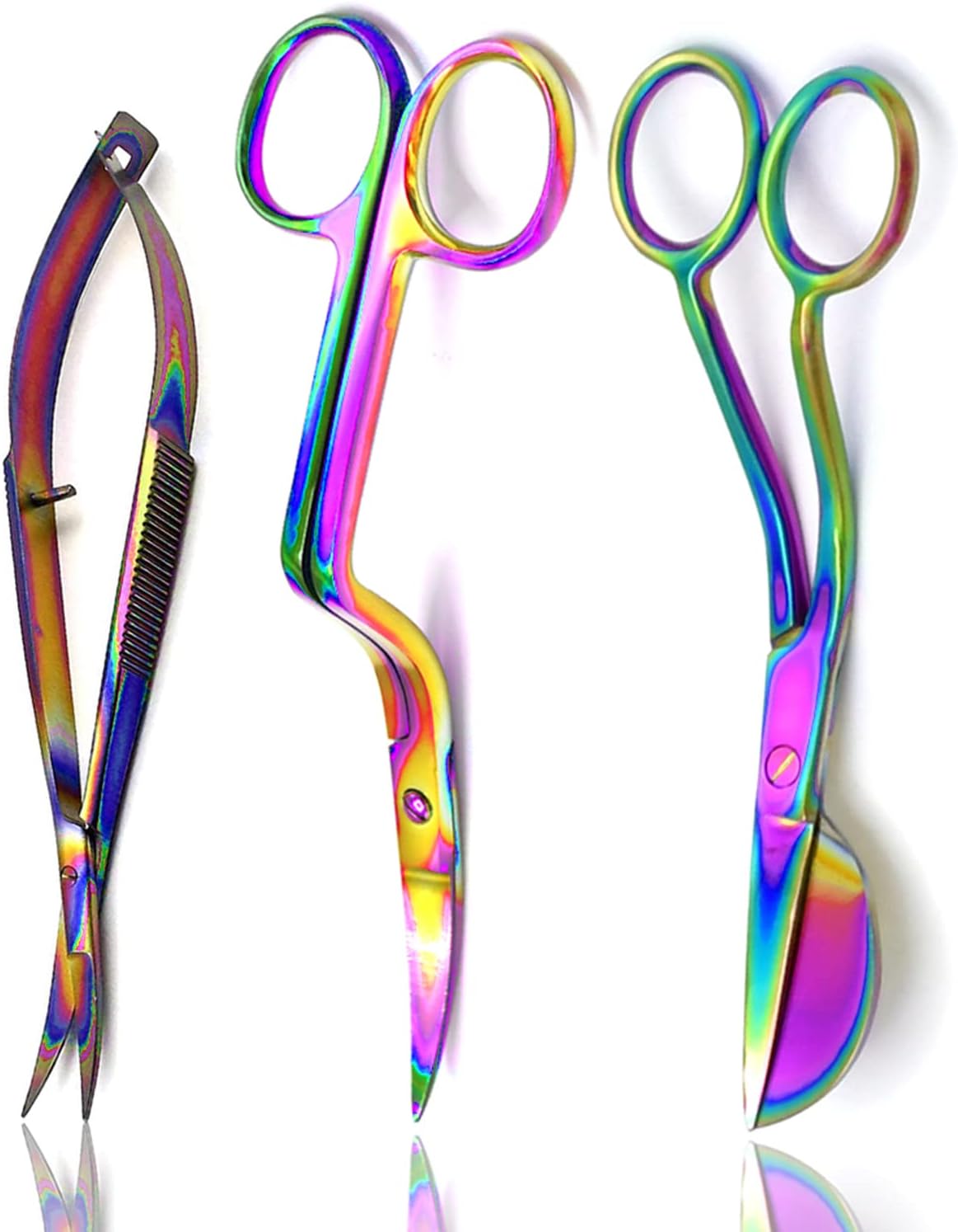 Amazon.com: 3 Pcs 6 Inch Stainless Steel Applique Duckbill Scissors ...