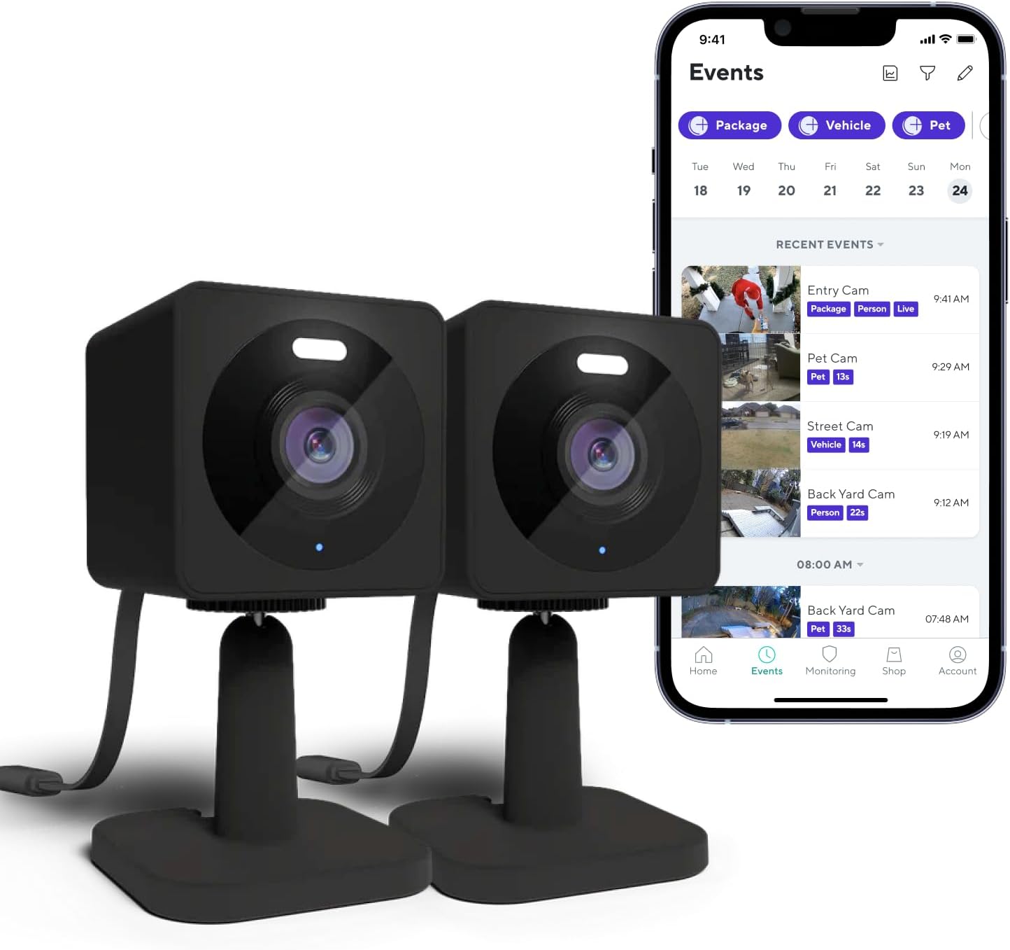 Amazon.com : WYZE OG Black 2pack with Monthly Protection Plan ...