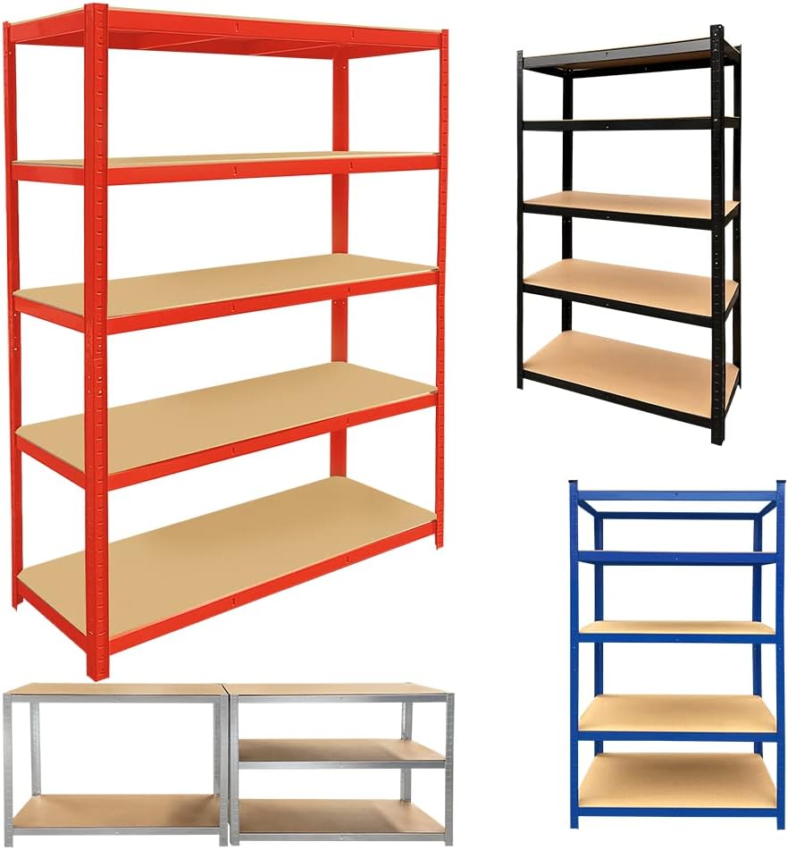 Heavy Duty Shelving Unit 5-Tier Storage Shelf with Adjustable Height ...