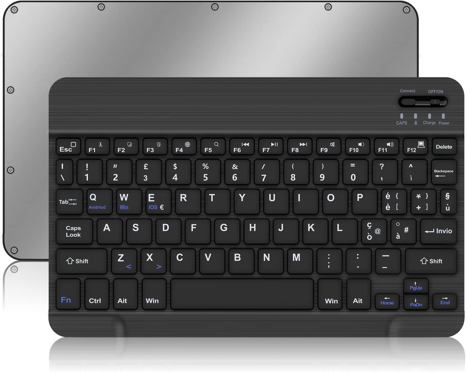 IVEOPPE Tastiera Bluetooth Samsung/iPad, Tastiere Wireless per Tablet ...