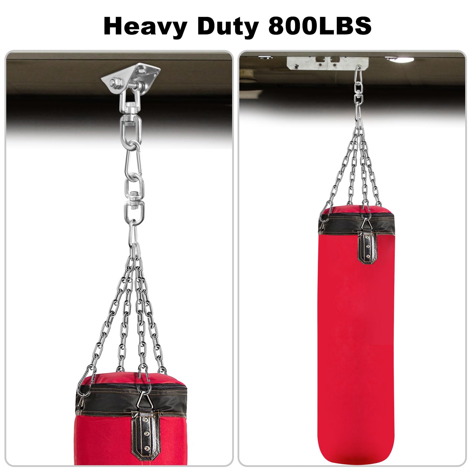 Snapklik.com : Punching Bag Hanger Wall Mount: Boxing Bag Heavy Duty ...
