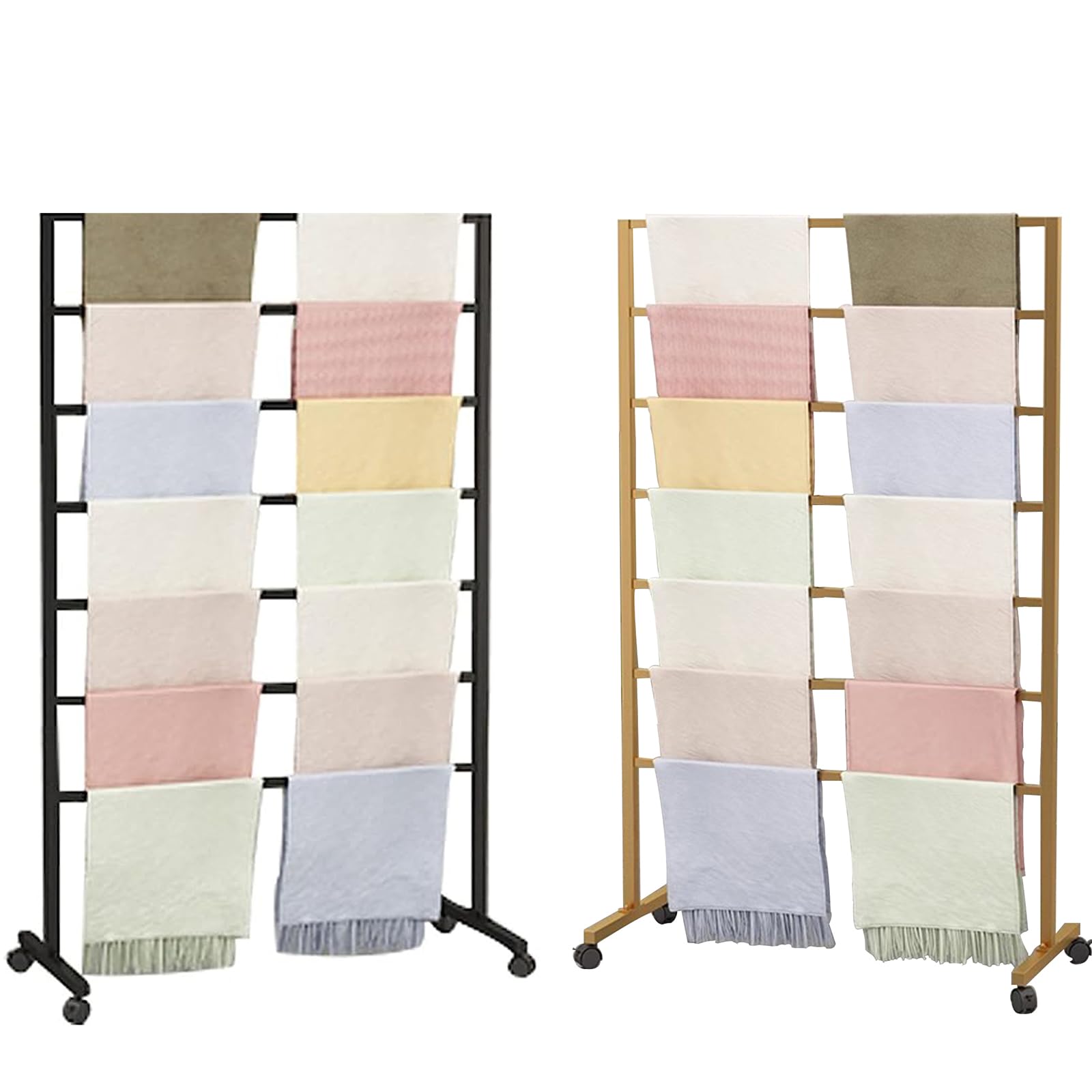 Amazon.com: ZOUXIKOU FreestandingMetal Scarf Storage Organizer Rack ...