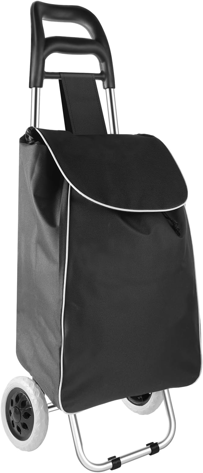 Shopping Trolley on Wheels, 35L Foldable Trolley Bags for Shopping Cart ...
