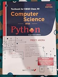Computer Science With Python CBSE-12th : Preeti Arora: Amazon.in: Books