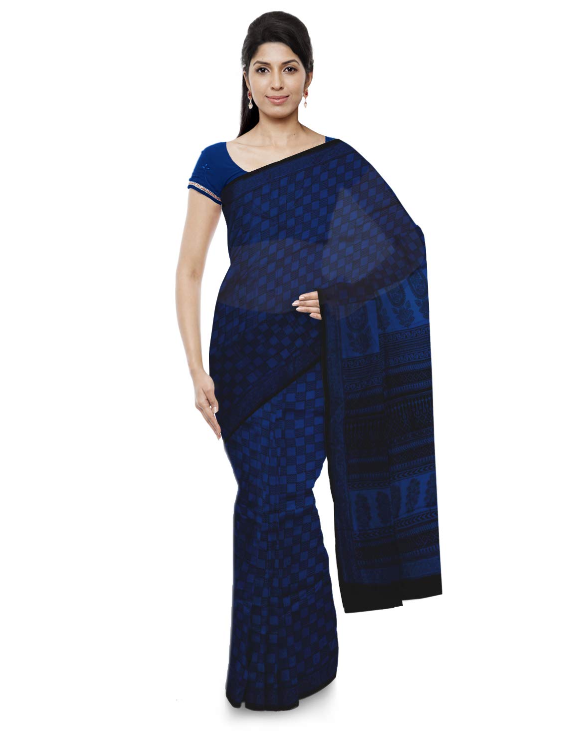Buy Mrignayanee waraseoni Silk & Cotton bagh print Saree for Women ...