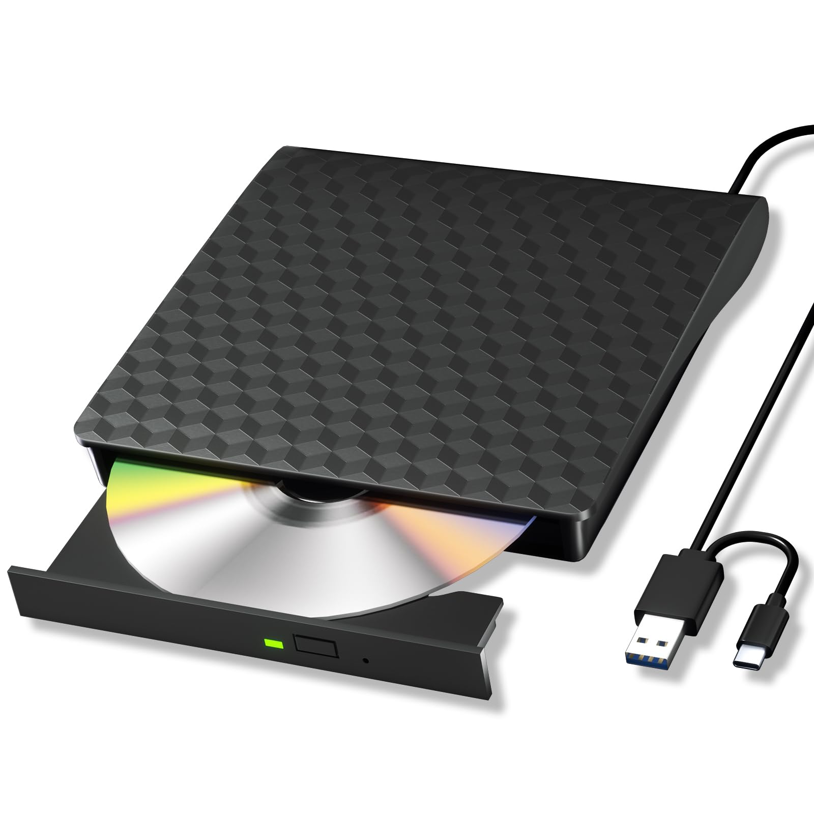 Amazon.com: External Blu Ray Drive, Support 50G Disc Blu Ray Burner ...