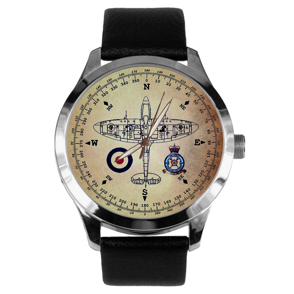 Buy Spitfire Second World War RAF 609 Squadron Compass Vector Art WW2 ...