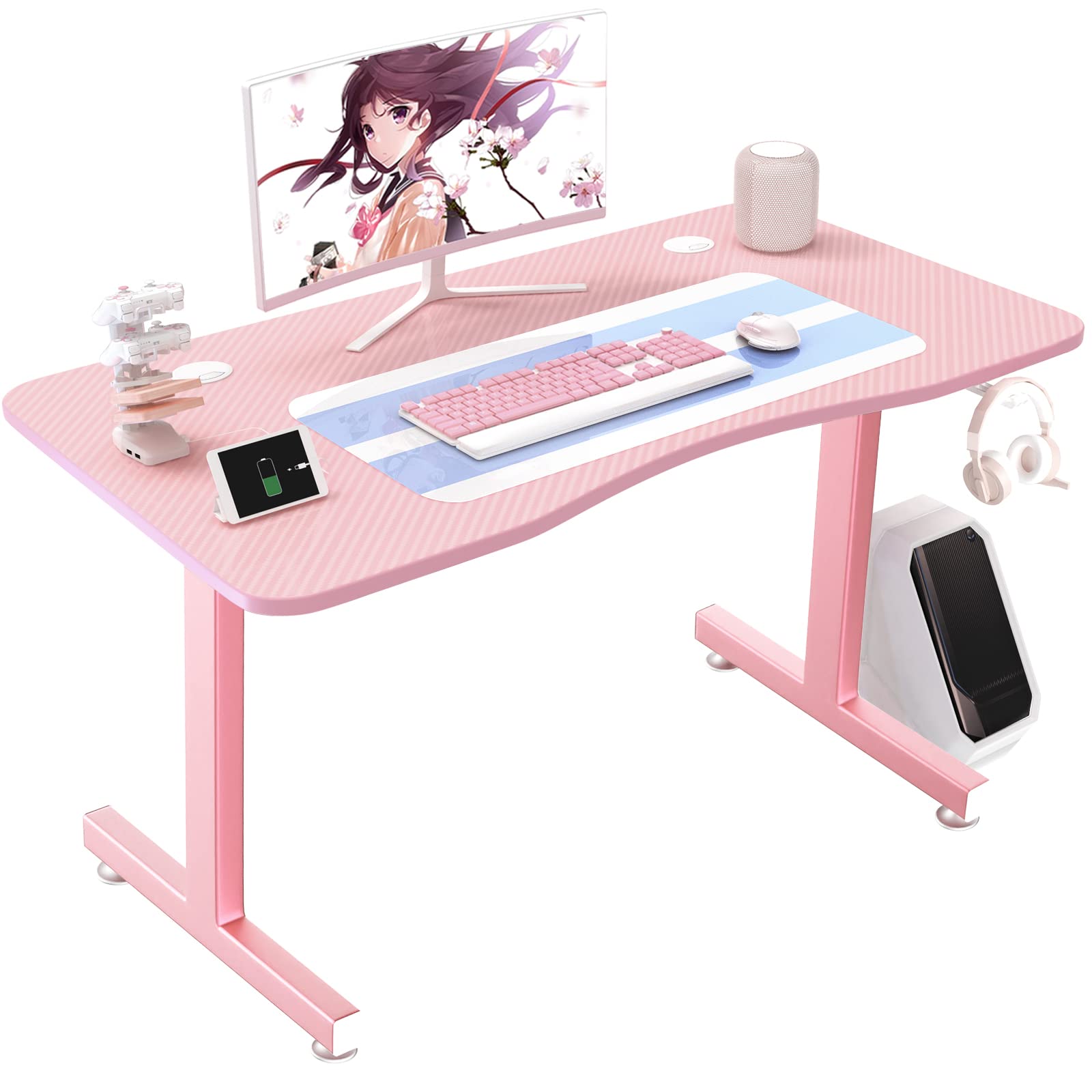 Gaming Computer Desk Pink at Karen Medina blog