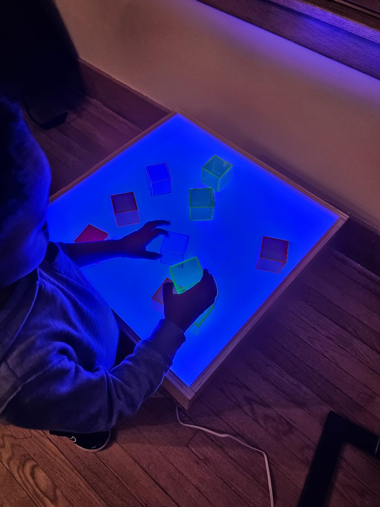 Amazon.com: Constructive Playthings Translucent Cube Building Blocks (54-Piece Set) : Toys & Games