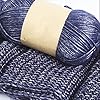 Amazon.com: Clisil 764 Yards Light Grey Metallic Yarn Silver Gold Yarn ...