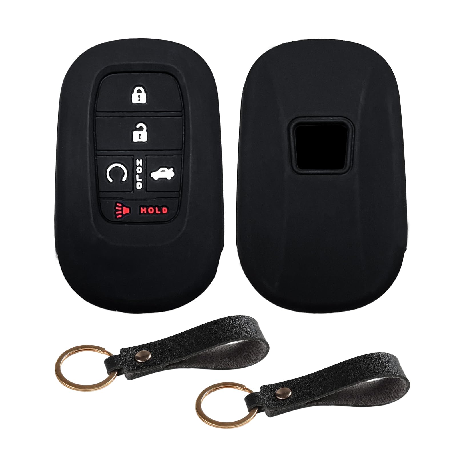 Amazon.com: Kewucn Silicone Rubber Key Fob Cover, 5 Buttons Keyless ...