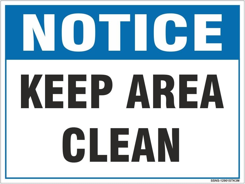 999Store office supplies sunboard keep area clean sticker signage sign ...