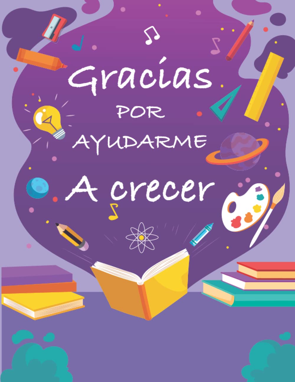 Gracias por ayudarme a crecer: Cuaderno de notas | Regalo de despedida guardería para la maestra ...