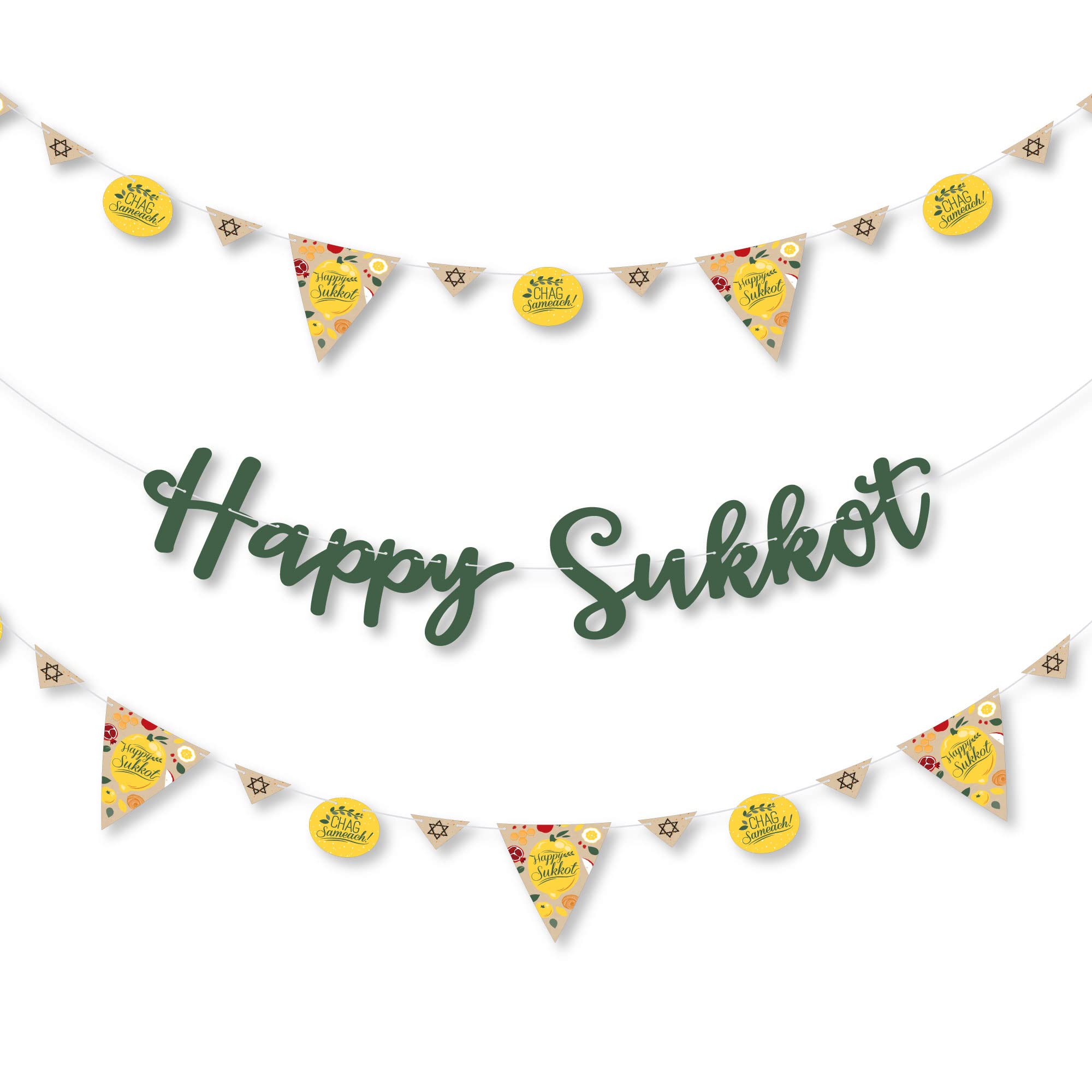 Amazon.com: Big Dot of Happiness Sukkot - Sukkah Jewish Holiday Letter ...