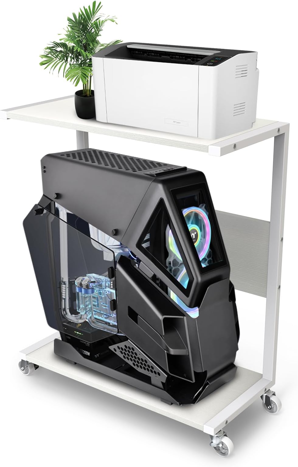 Amazon.com: BRLJUNEO PC Stand Computer Tower Stand, 2-Tier CPU Holder ...