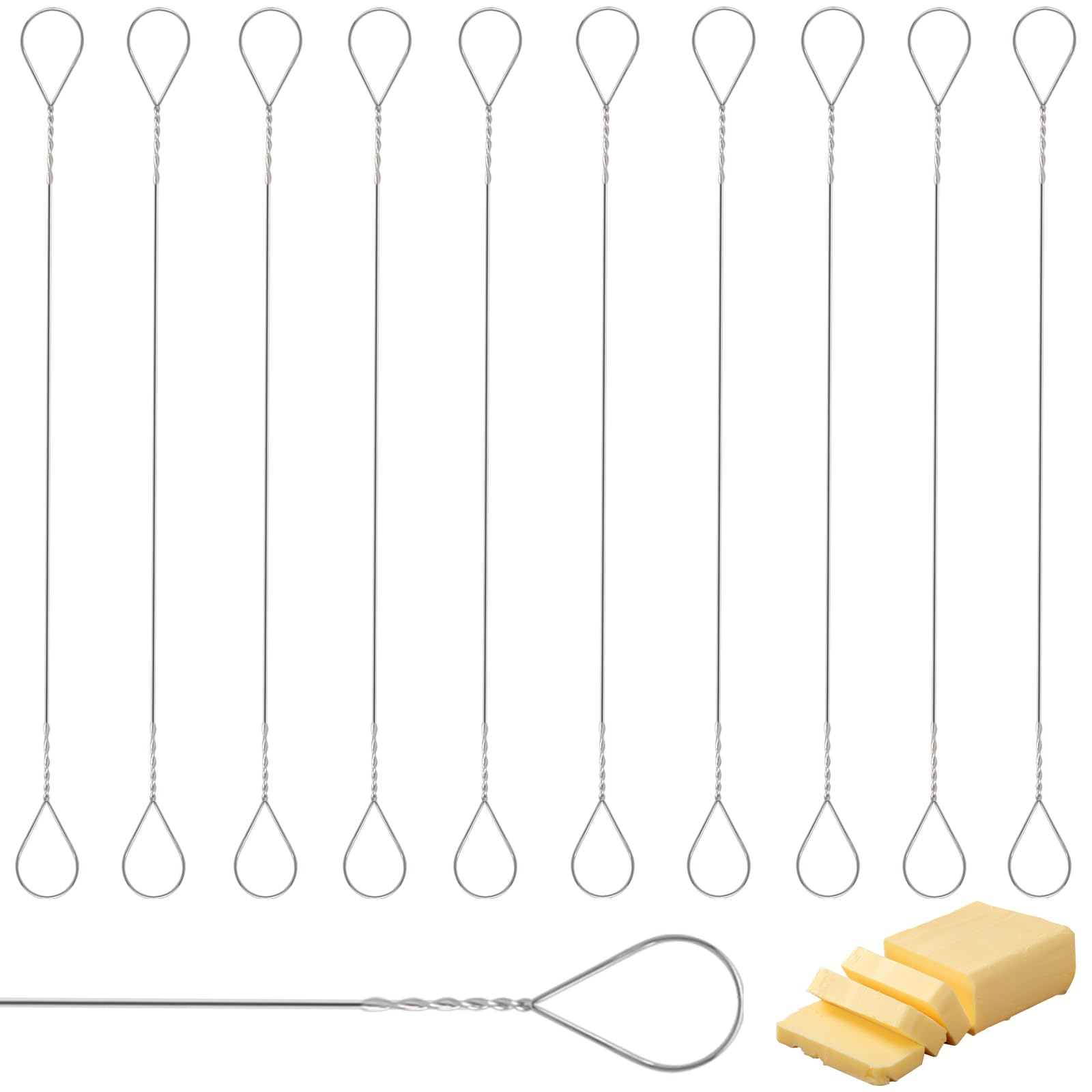 Snapklik.com : 5.7 Inch Cheese Slicer Wire,10 PCS Cheese Slicer ...