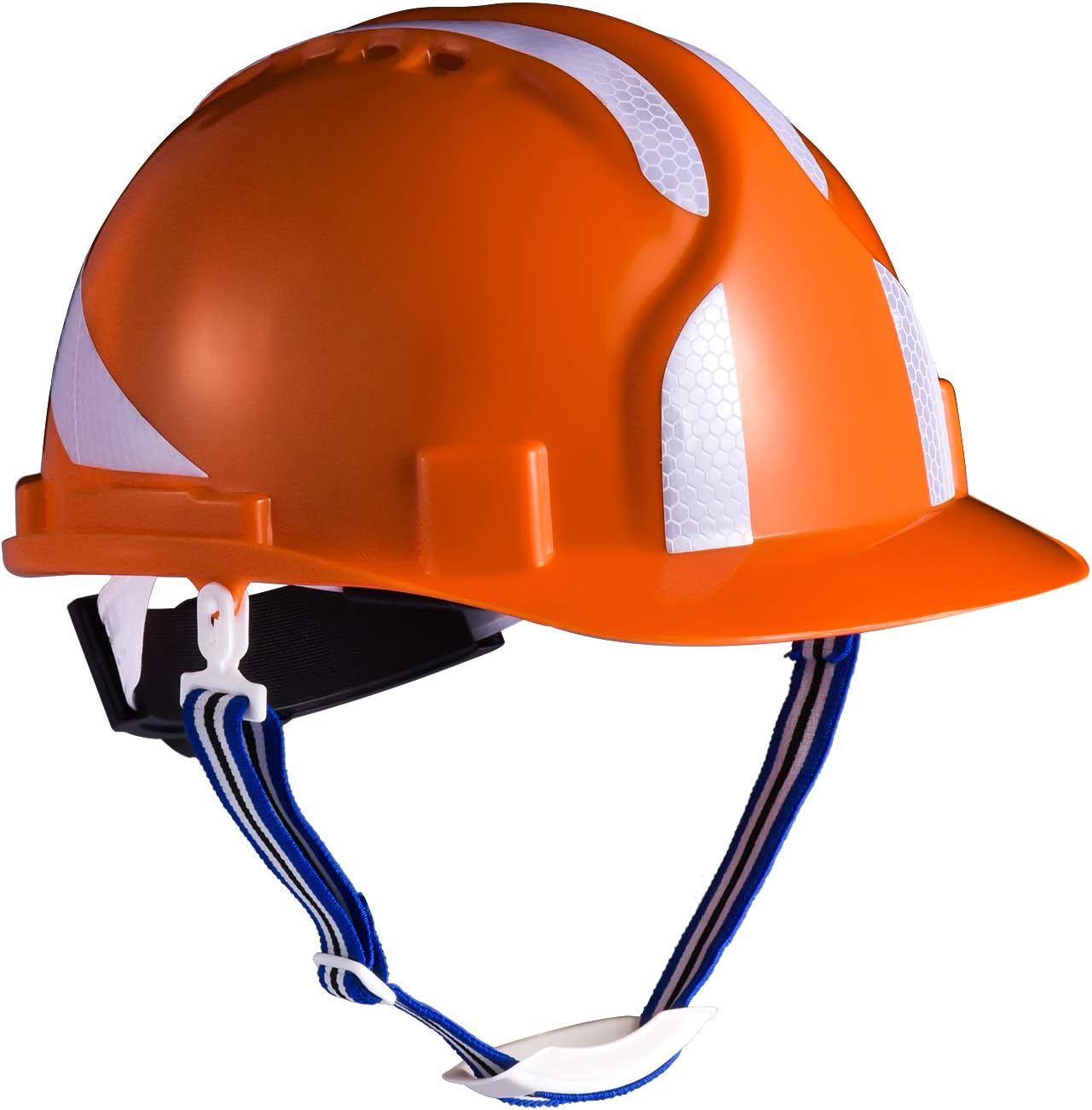 SAFEYEAR High Visibility Reflective Hard Hat with 6 Point Ratchet ...