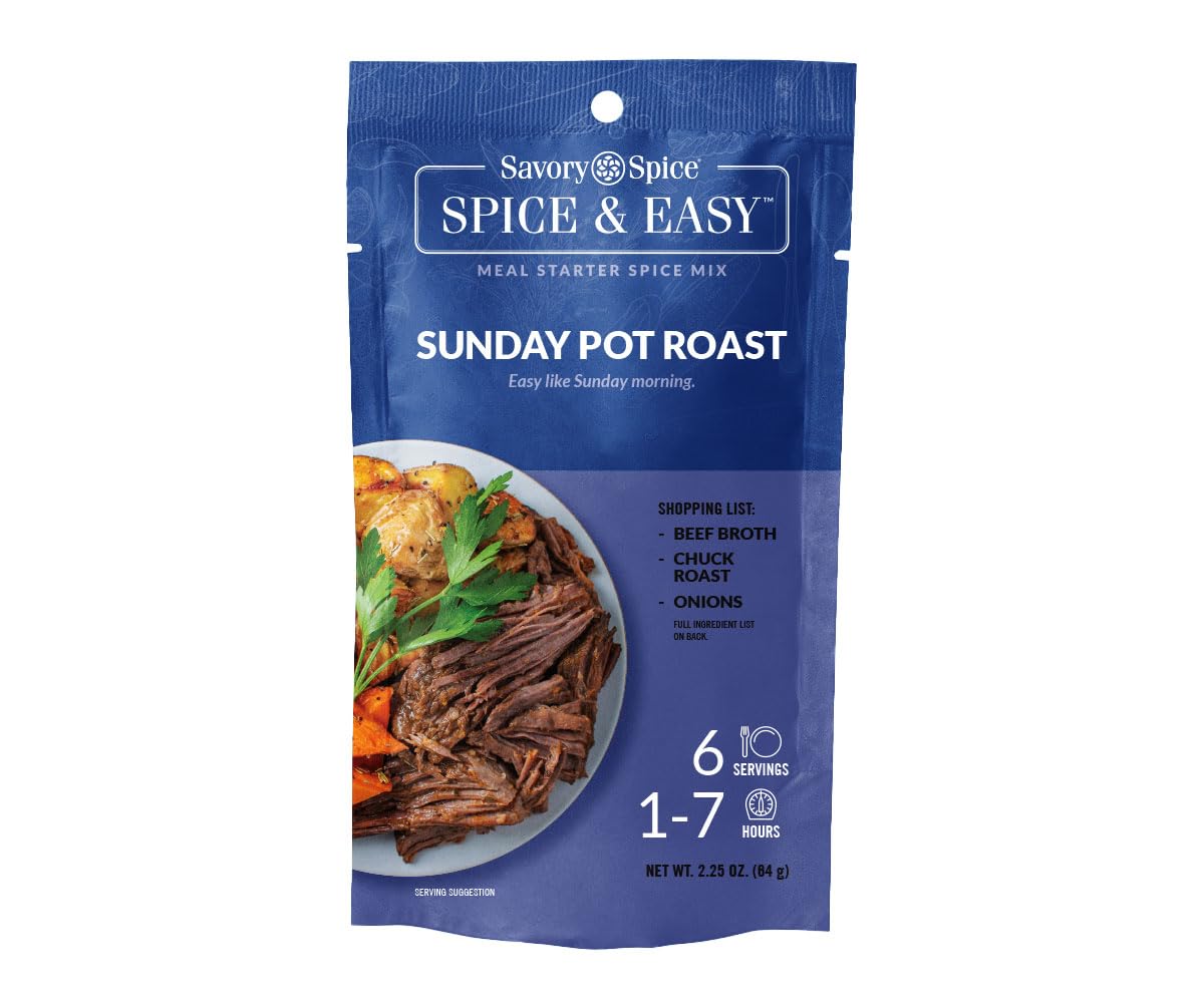 Amazon.com : Savory Spice Sunday Pot Roast Spice & Easy (2.25 oz) - Pot ...