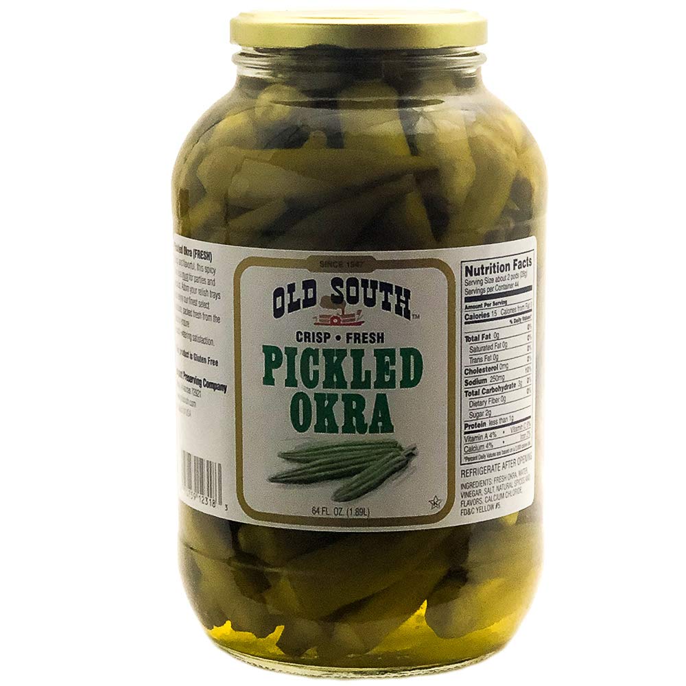 Amazon.com : Old South Pickled Okra 64 Oz (Pack of 1) : Grocery ...