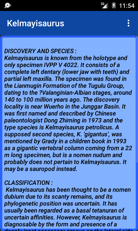 Kelmayisaurus - App on Amazon Appstore