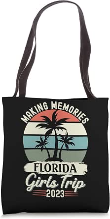 Amazon.com: Friends Vacation Girl Weekend Florida Girls Trip 2023 Tote ...