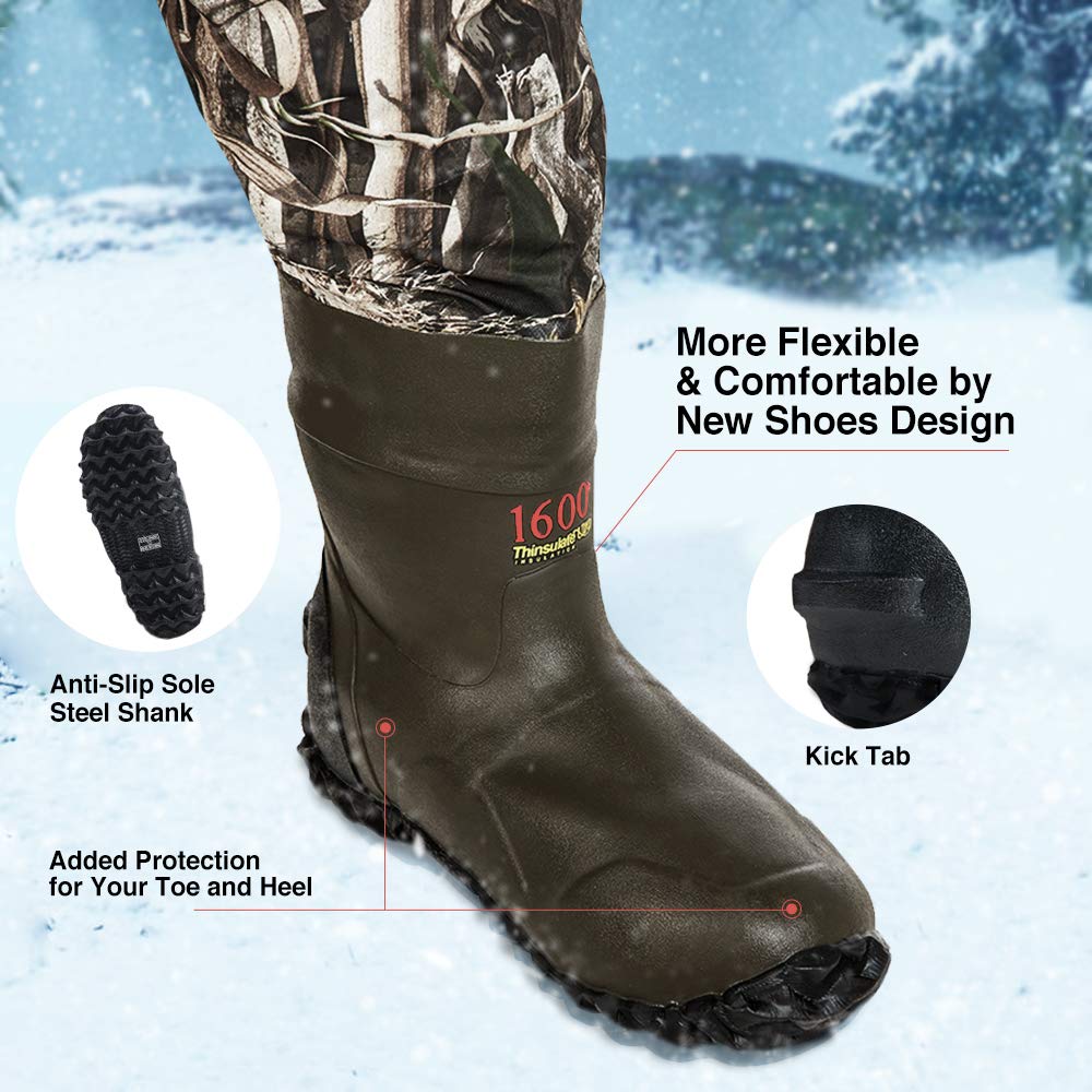 Snapklik.com : TIDEWE Breathable Insulated Chest Wader