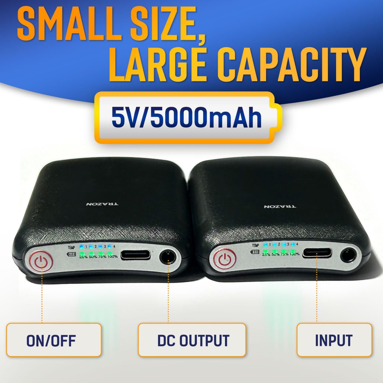 Snapklik.com : TRAZON 5000mAh Replacement Rechargeable Li-Polymer ...