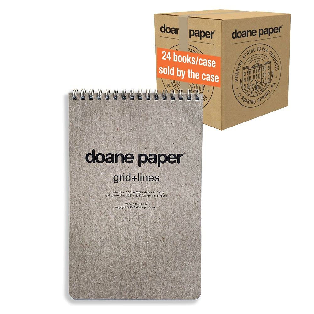 Amazon.com : Roaring Spring Doane Paper Grid + Lines Large Topbound ...