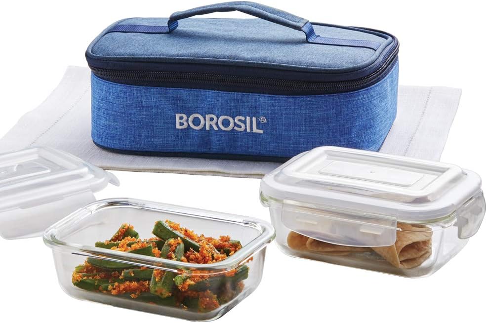 Buy Allo FoodSafe Compartment Glass Lunch Box with Break Free Lock ...