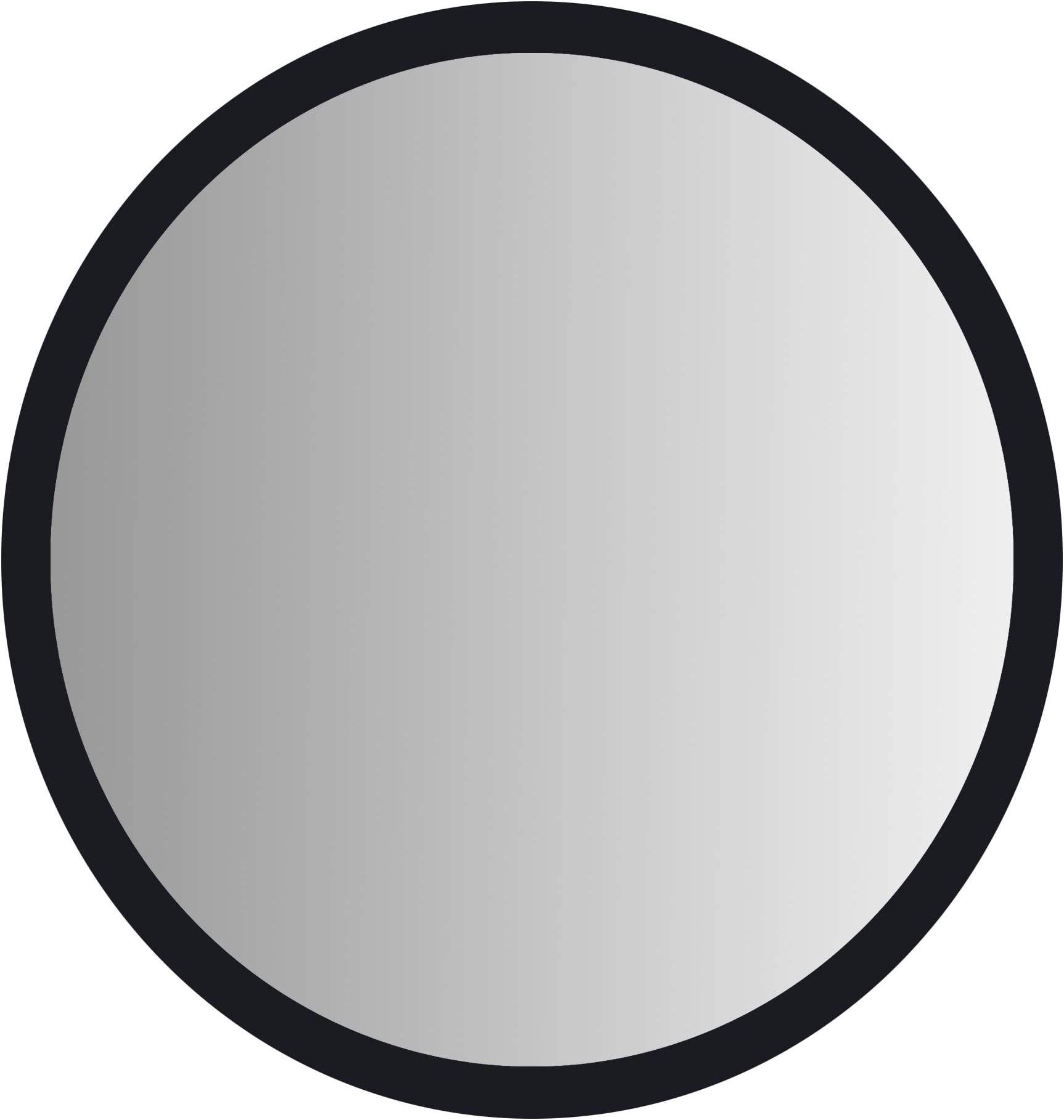 Amazon.com: The Urban Port 28 Inch Round Wooden Floating Beveled Wall ...