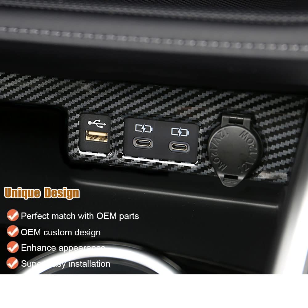 Snapklik.com : Carbon Fiber Style Center Control Cigarette Lighter ...