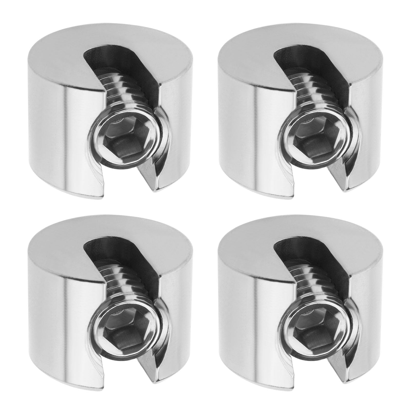 Snapklik.com : 4pcs M10x6mm Wire Rope Fixing Clip Stainless Steel Stop ...