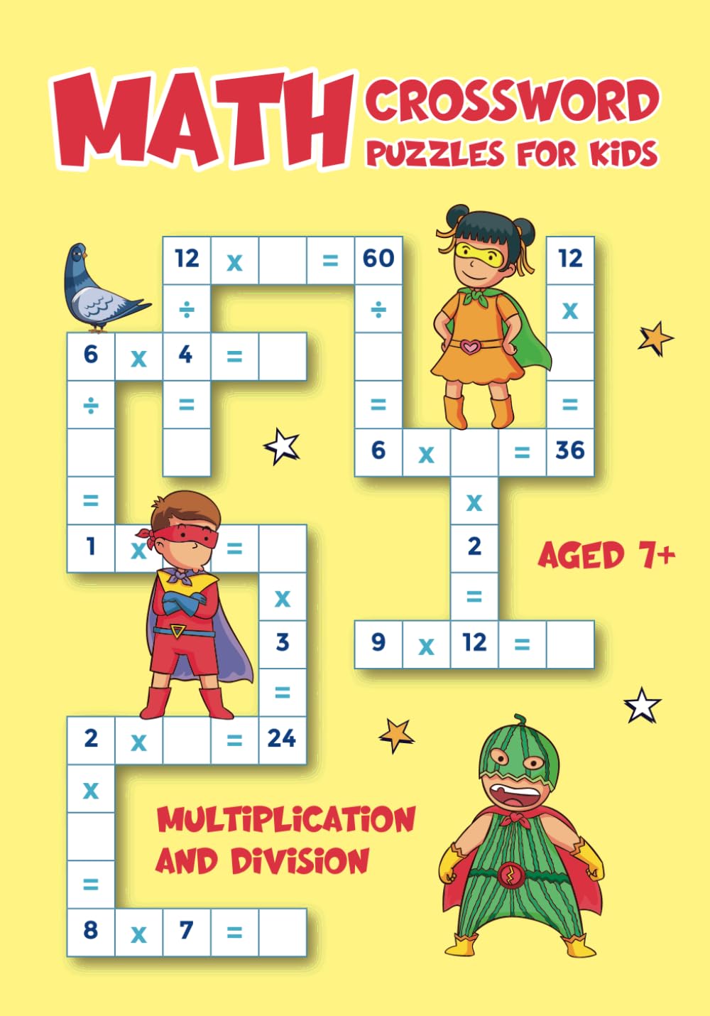 Math Crossword Puzzles for Kids: Criss Cross Math Workbook ...