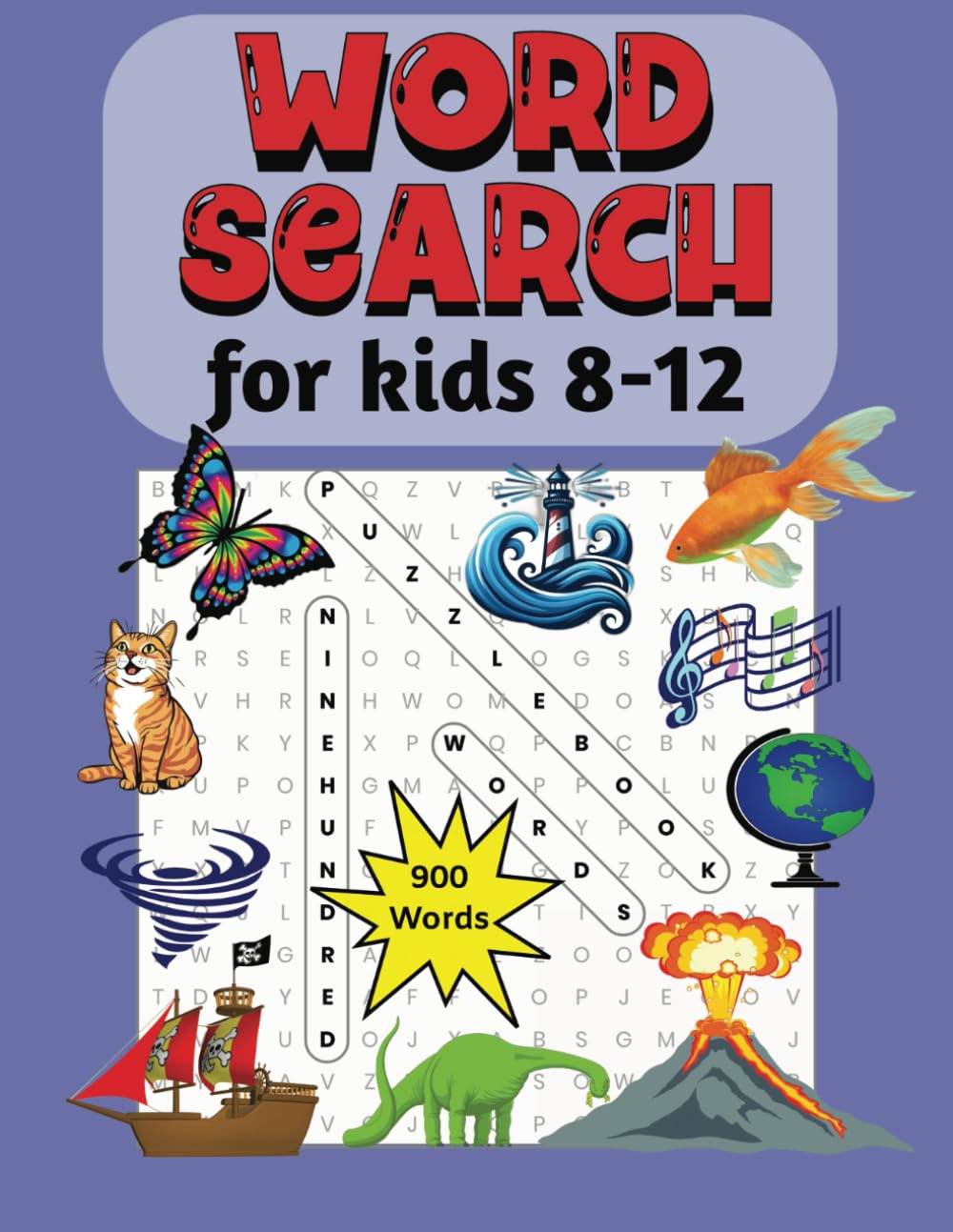 Word Search for Kids 8-12: Fun Themed Word Find Puzzle Book to Improve ...