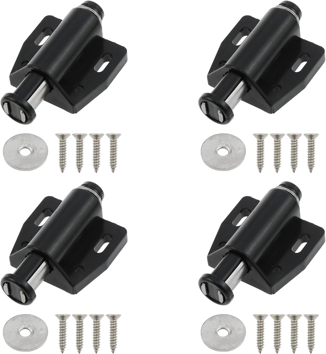 fengxiaomin 4 Pack Magnetic Touch Latch Cabinet Door Touch Push Open ...