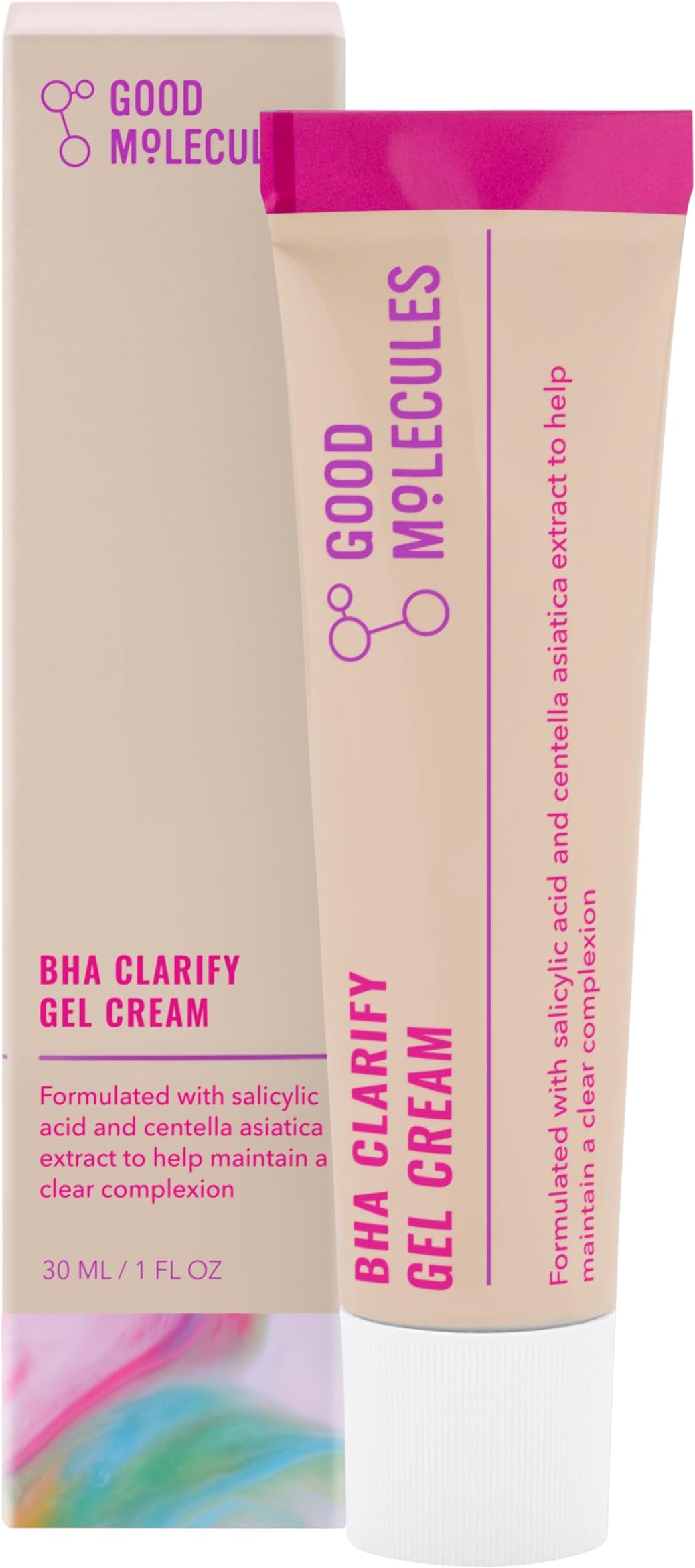 Amazon.com: Good Molecules BHA Clarifying Gel Cream - Face Cream with ...