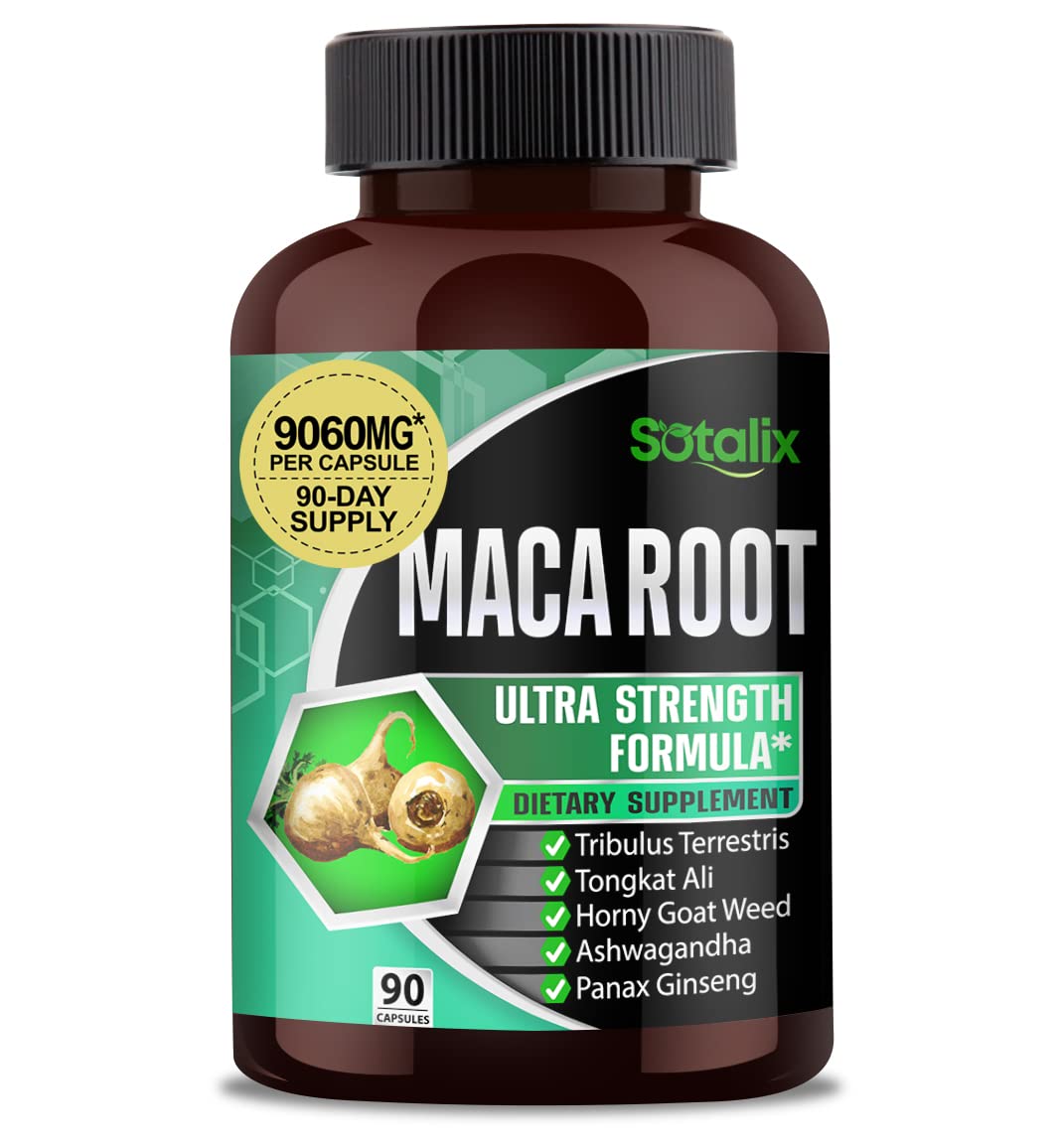 Ultra Maca Root Extract 9060 mg High Potency with Tongkat Ali Tribulus ...