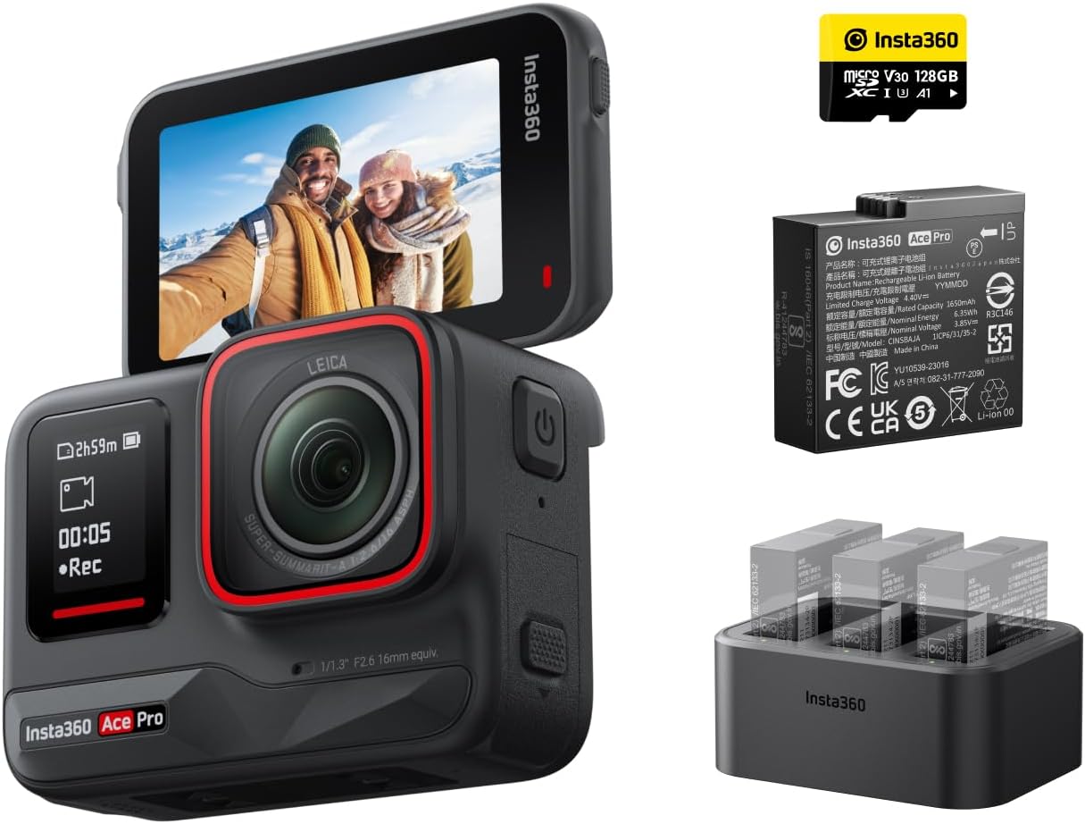 Insta360 Ace Pro - Waterproof Action Camera Co-engineered with Leica ...