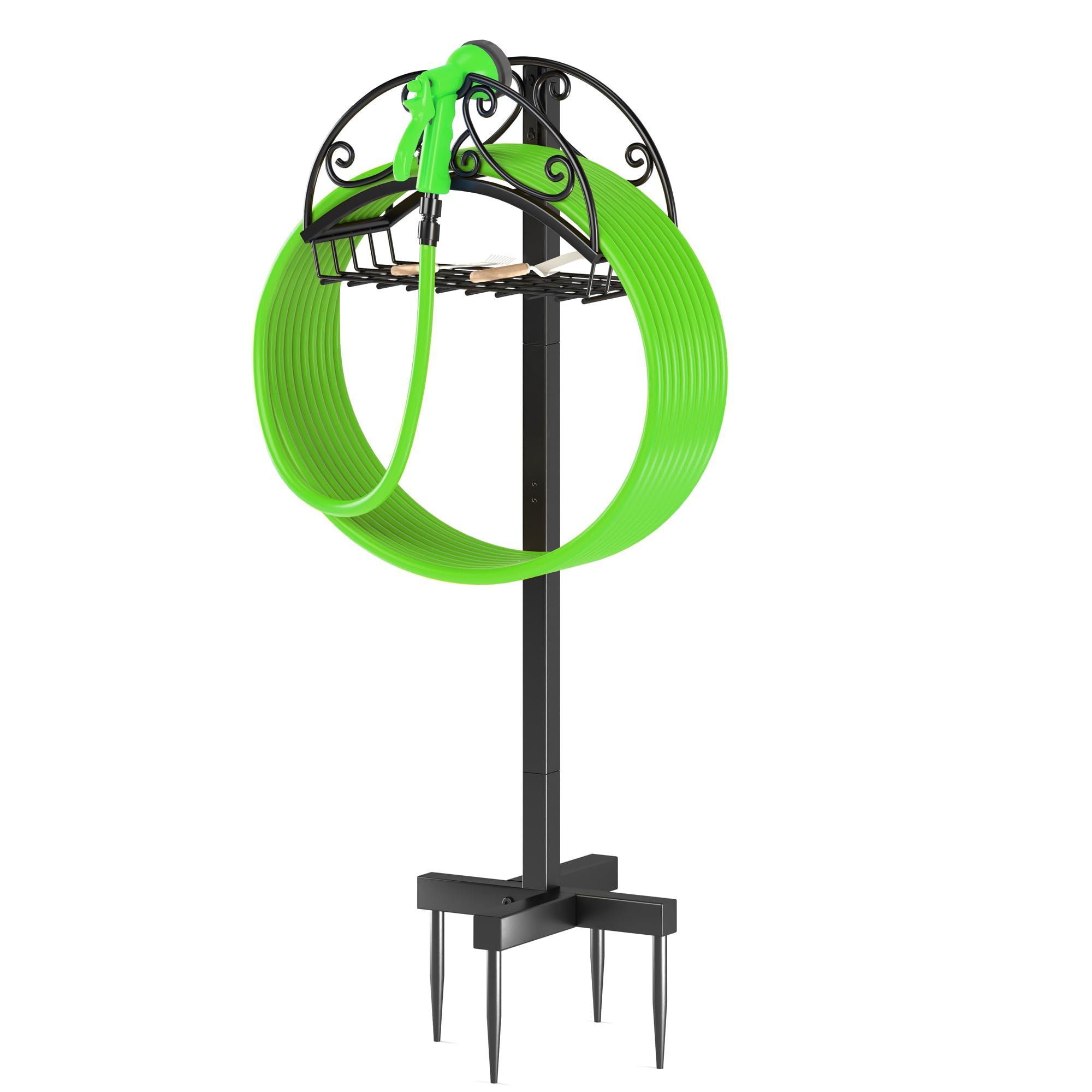 Amazon.com: Surprizo Garden Hose Holder Freestanding, Heavy Duty Water ...