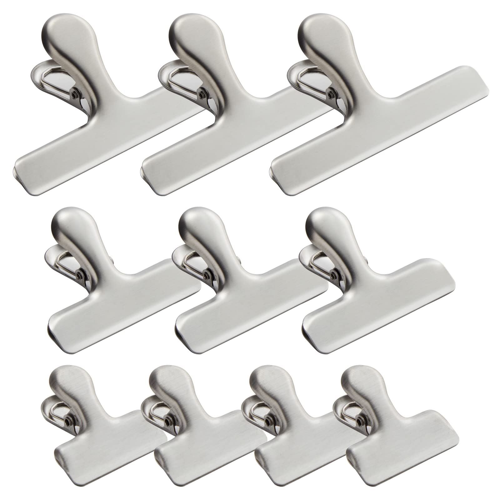 Amazon.com: Set of 10 Metal Chip Clips for Food Storage, Stainless ...
